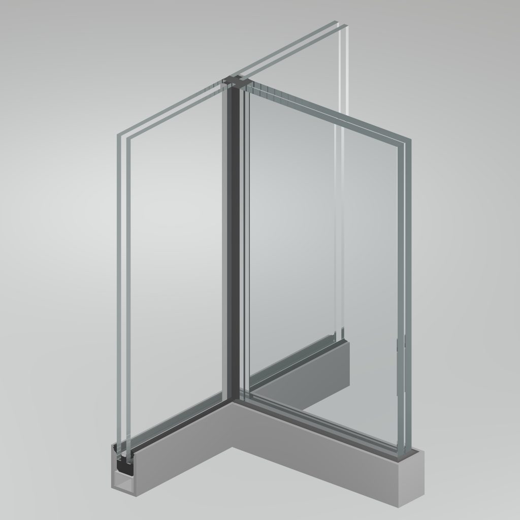 Glass Fin Wall - Landmark Facade