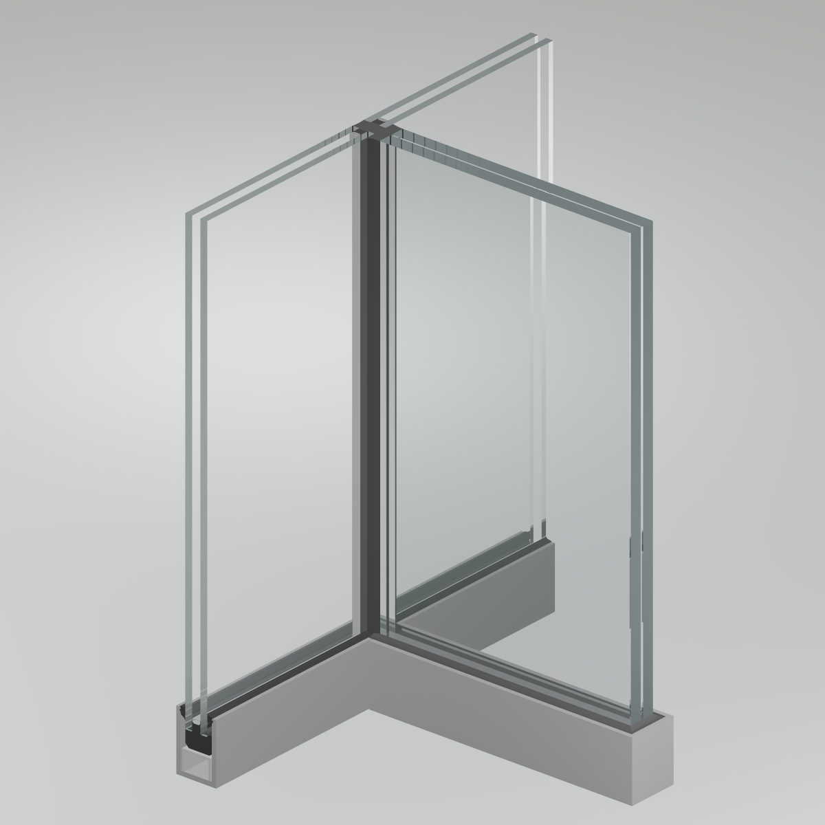 Glass Fin Wall - Landmark Facade