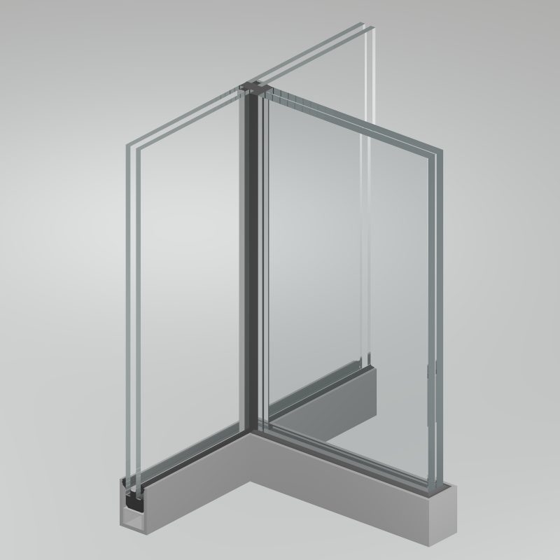 Glass Fin Wall - Landmark Facade