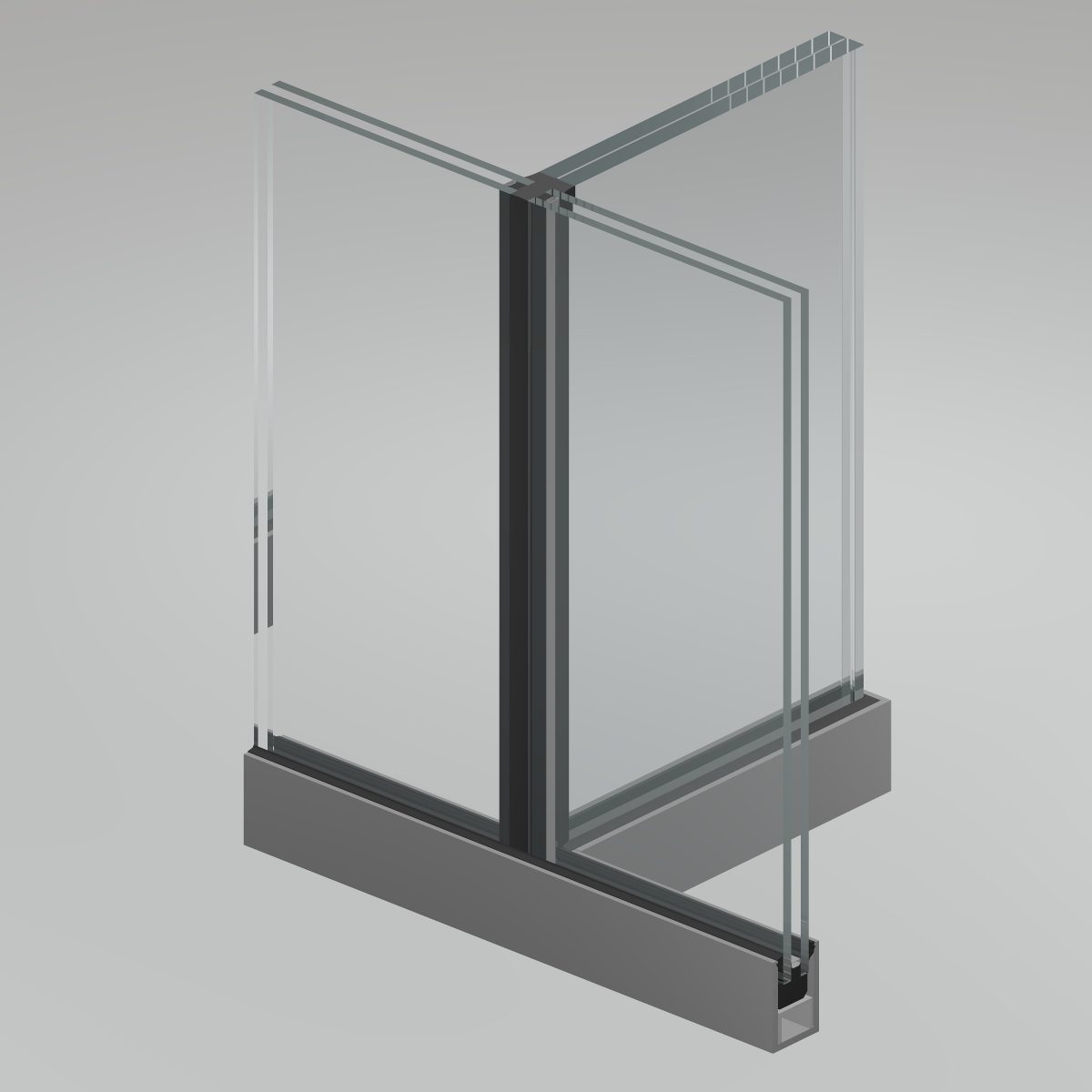 Glass Fin Wall - Landmark Facade