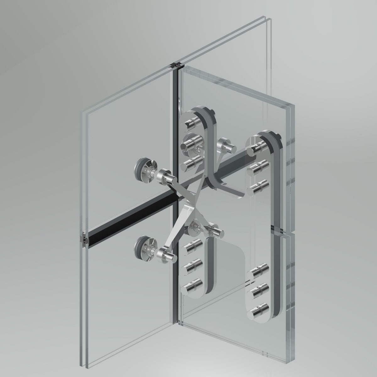 With Spider Fittings - Landmark Facade