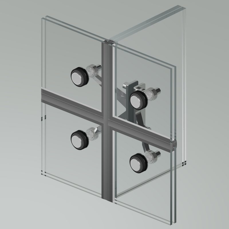 Glass Fin Wall - Landmark Facade