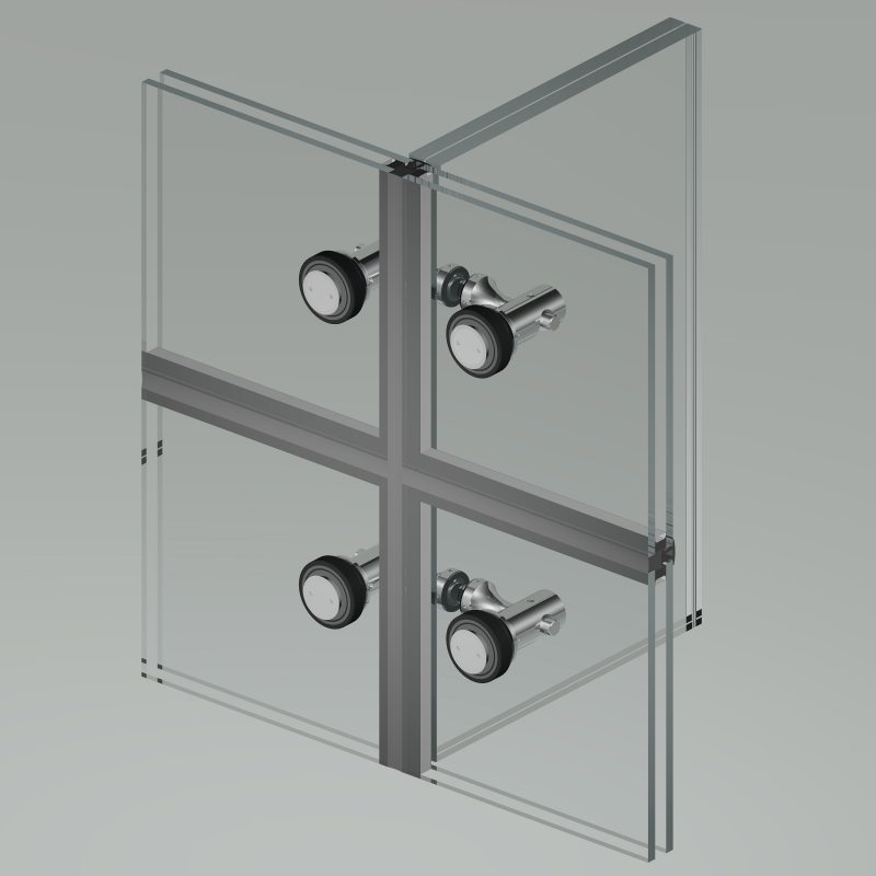 Glass Fin Wall - Landmark Facade