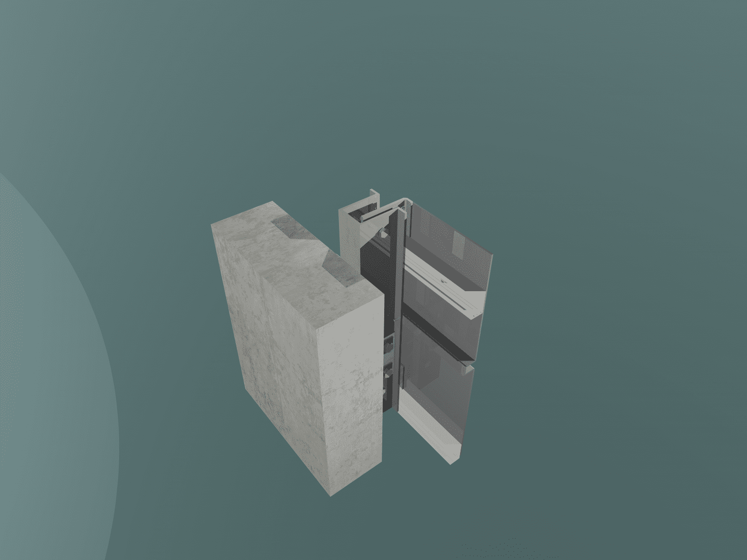 Open Joint Hook on System - Landmark Facade