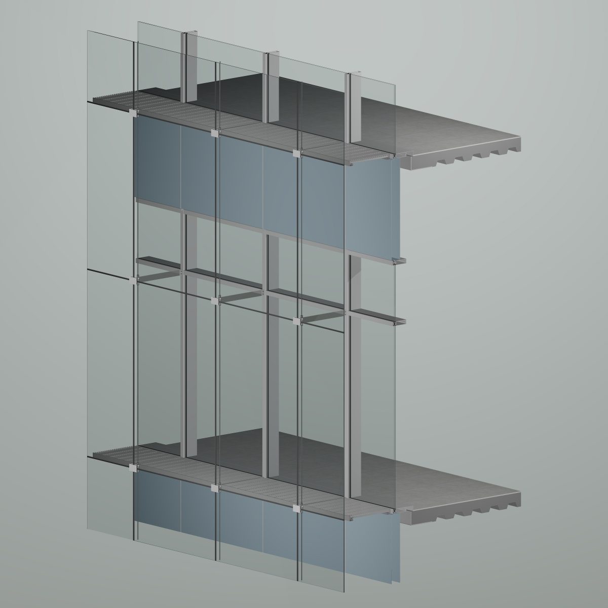 Glass Sunscreen - Landmark Facade