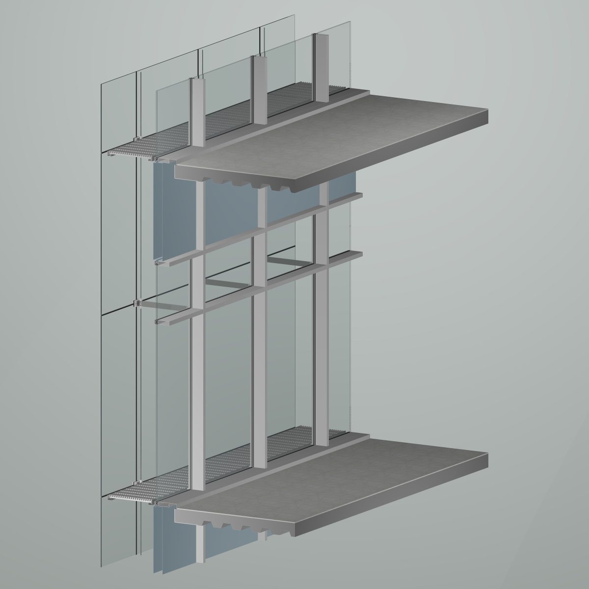 Glass Sunscreen - Landmark Facade