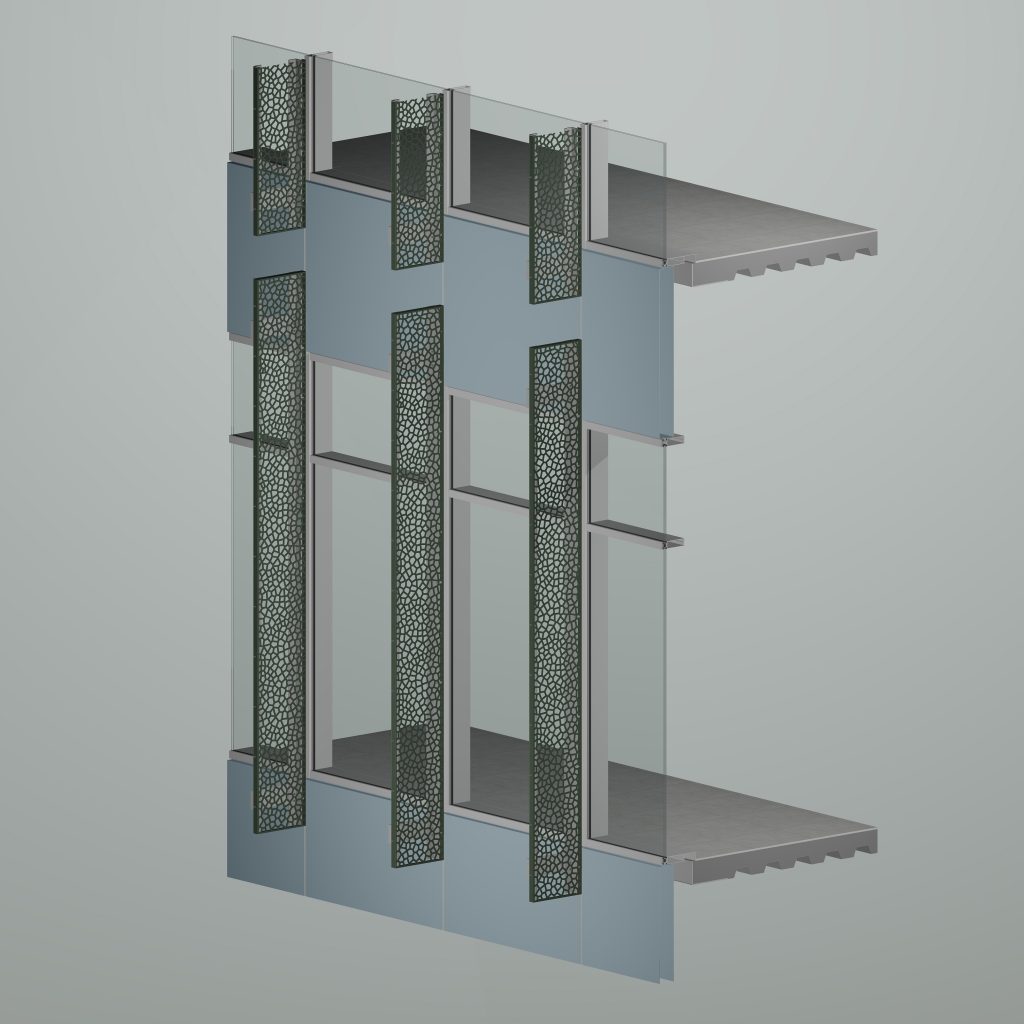 Vertical Sunscreen - Landmark Facade