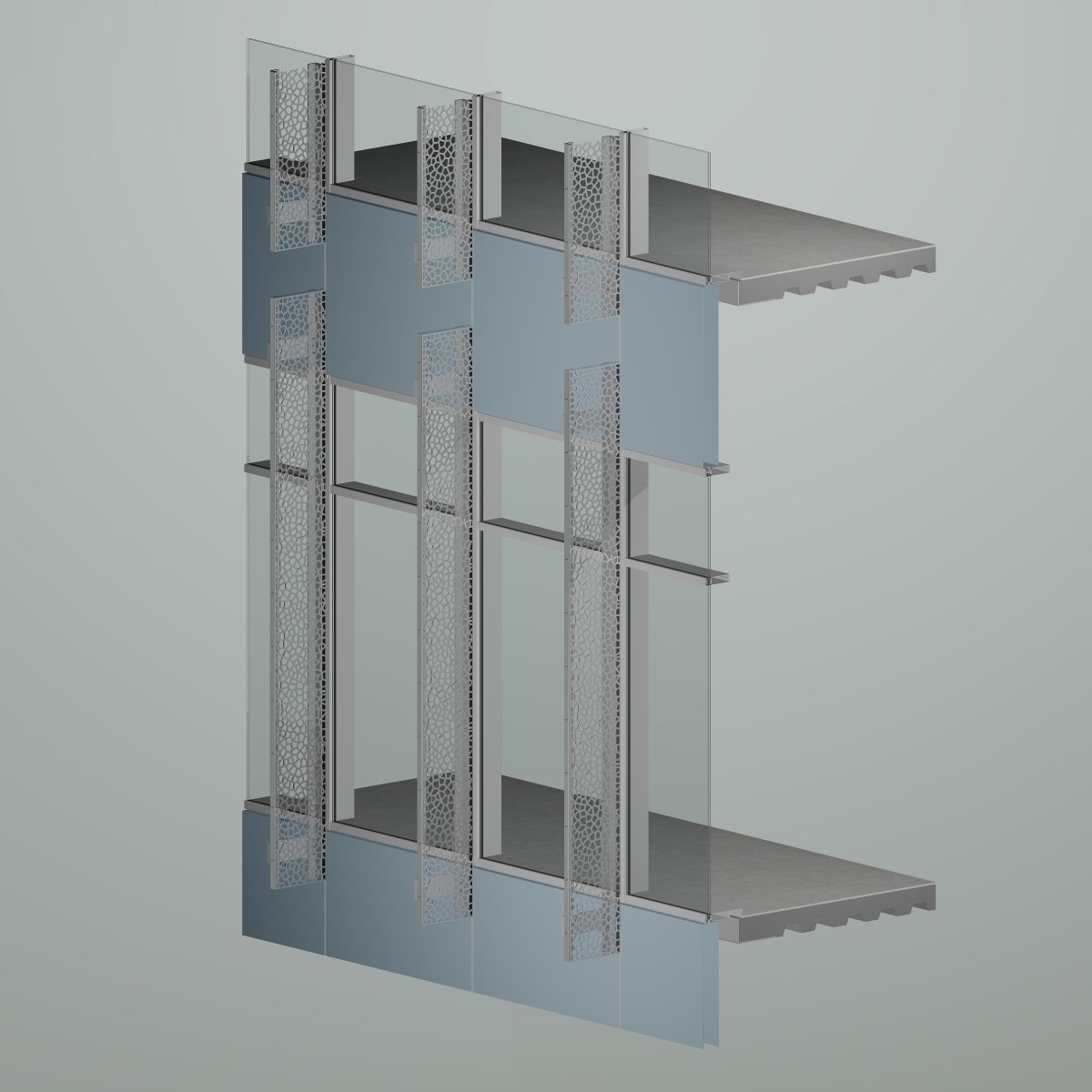 Vertical Sunscreen - Landmark Facade