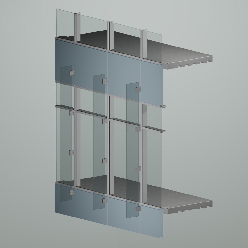 Vertical Sunscreen - Landmark Facade