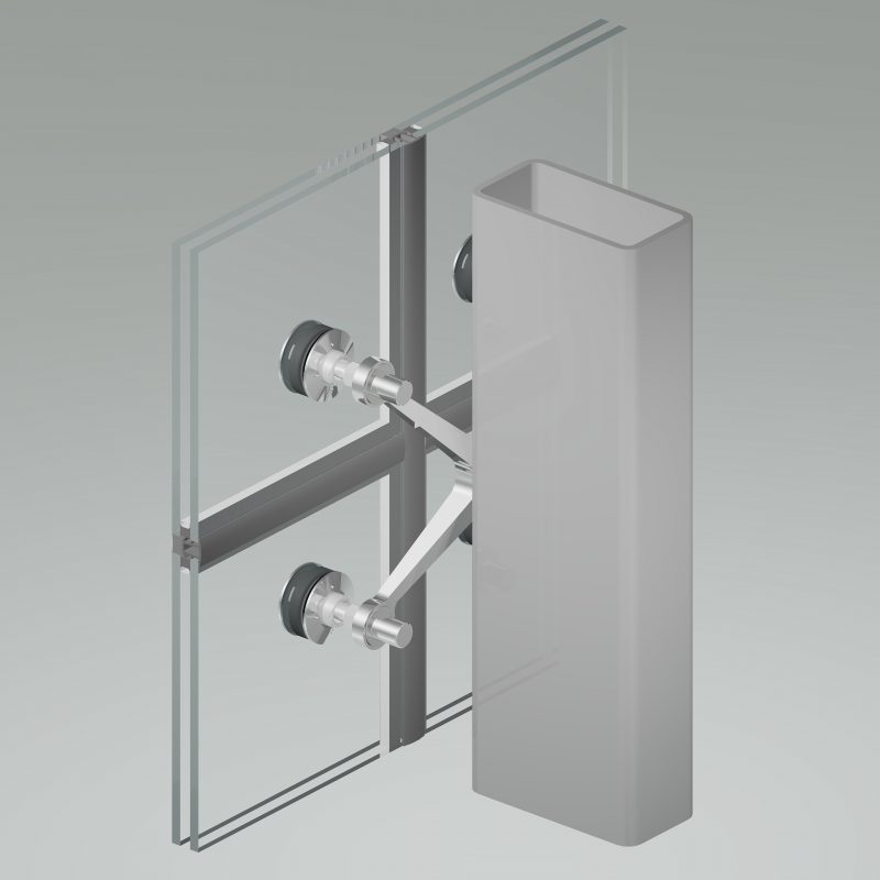 With Spider Fittings - Landmark Facade