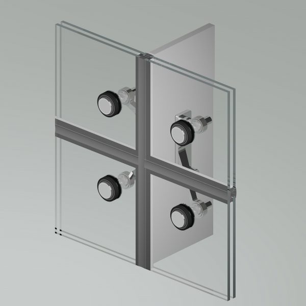 With Spider Fittings - Landmark Facade