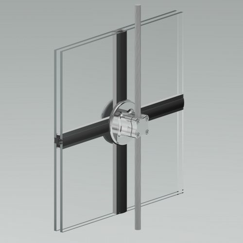 Single Vertical Cable System - Landmark Facade