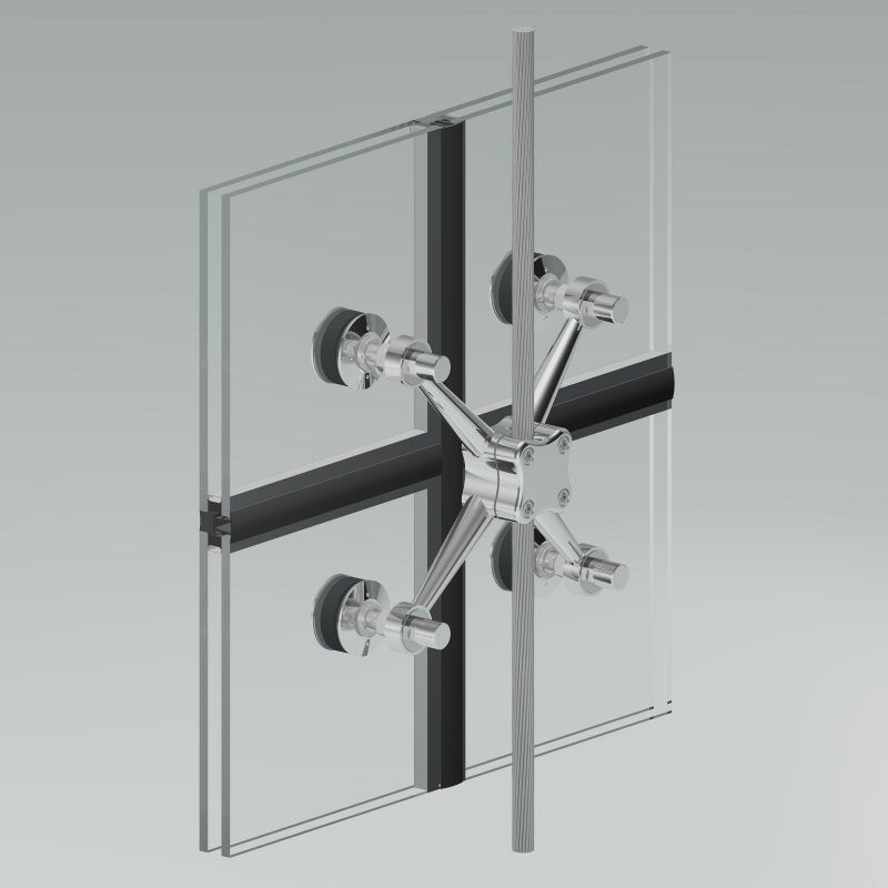 Single Vertical Cable System - Landmark Facade