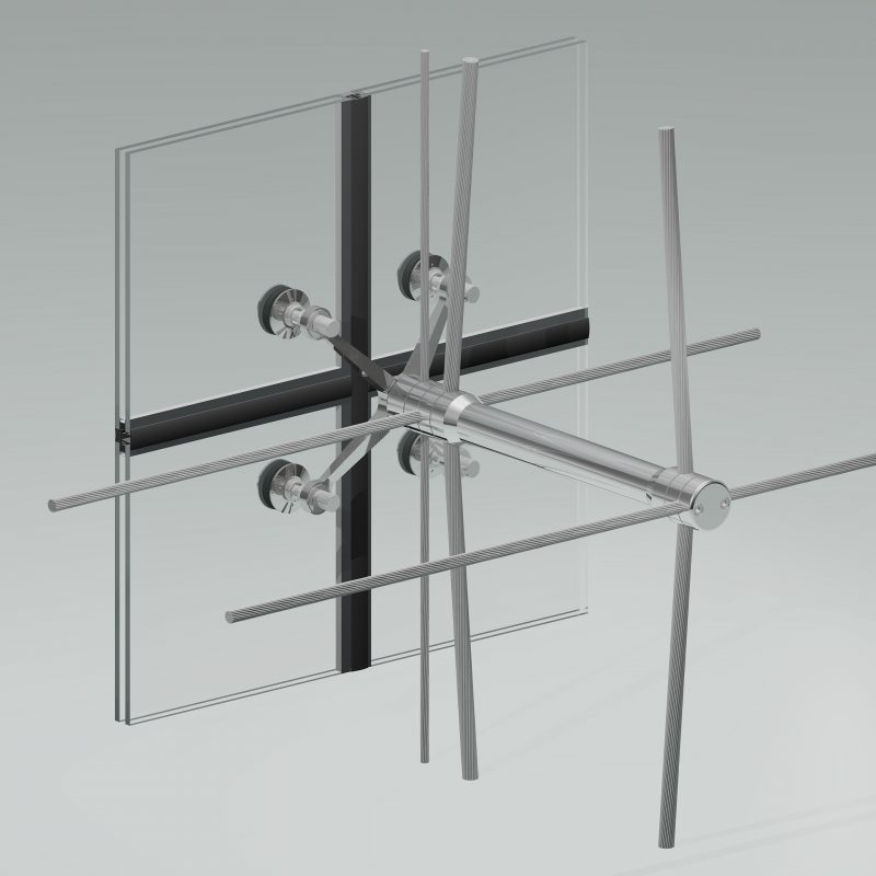 Cable Truss System - Landmark Facade