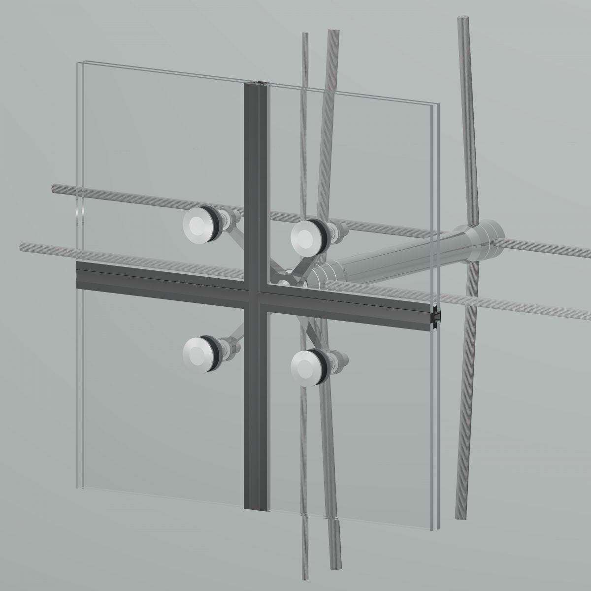 Cable Truss System - Landmark Facade
