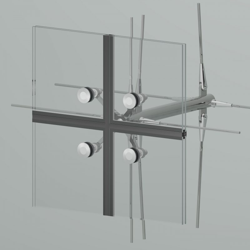 Tension Rod System - Landmark Facade