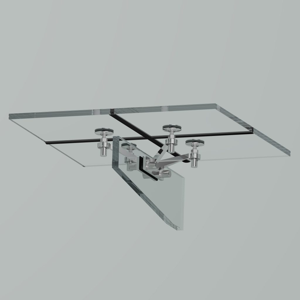 Attach to Glass Beam - Landmark Facade