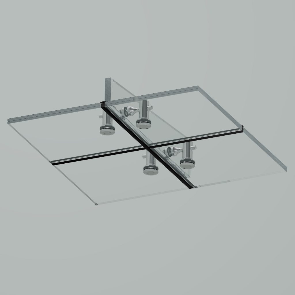 Attach to Glass Beam - Landmark Facade