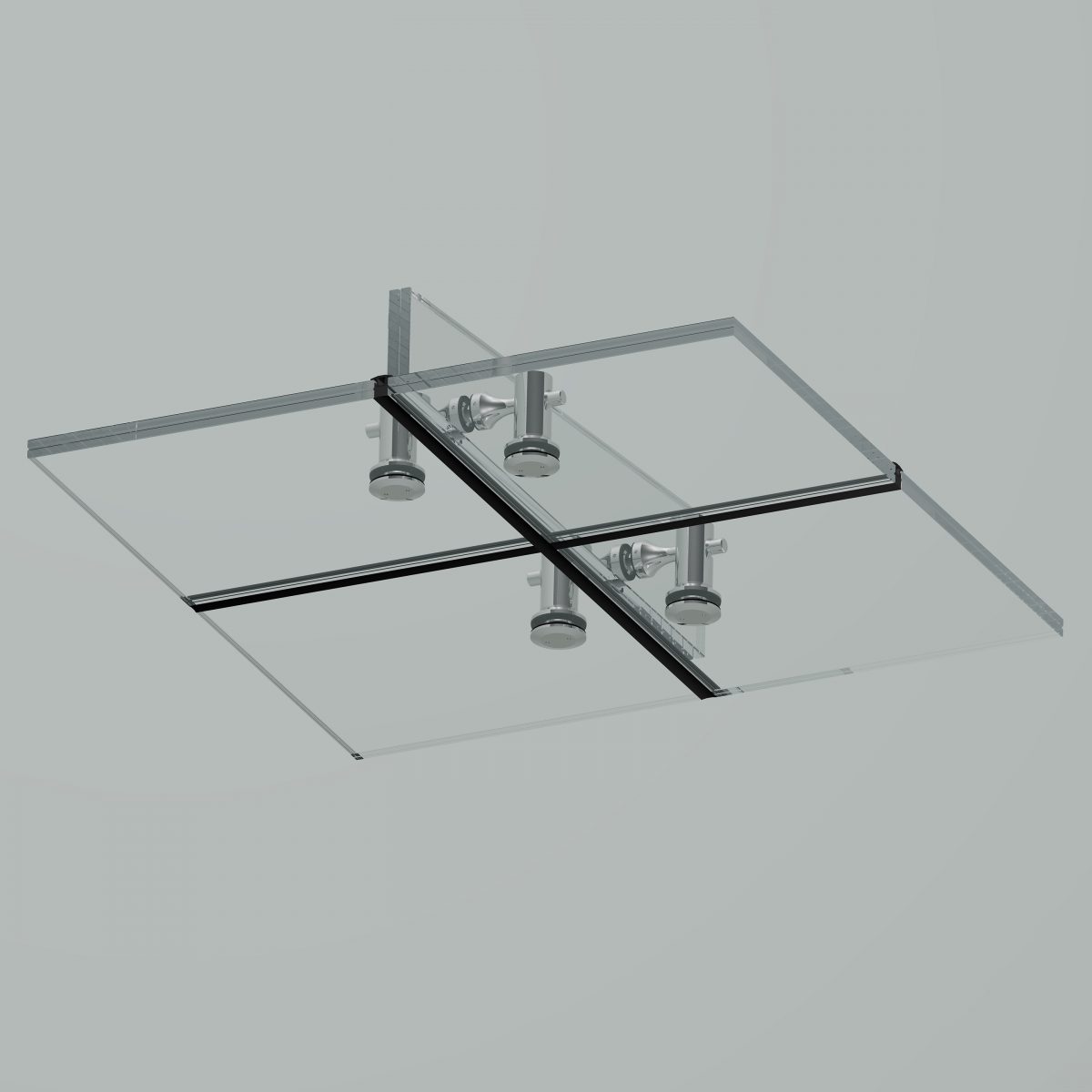 Attach to Glass Beam - Landmark Facade