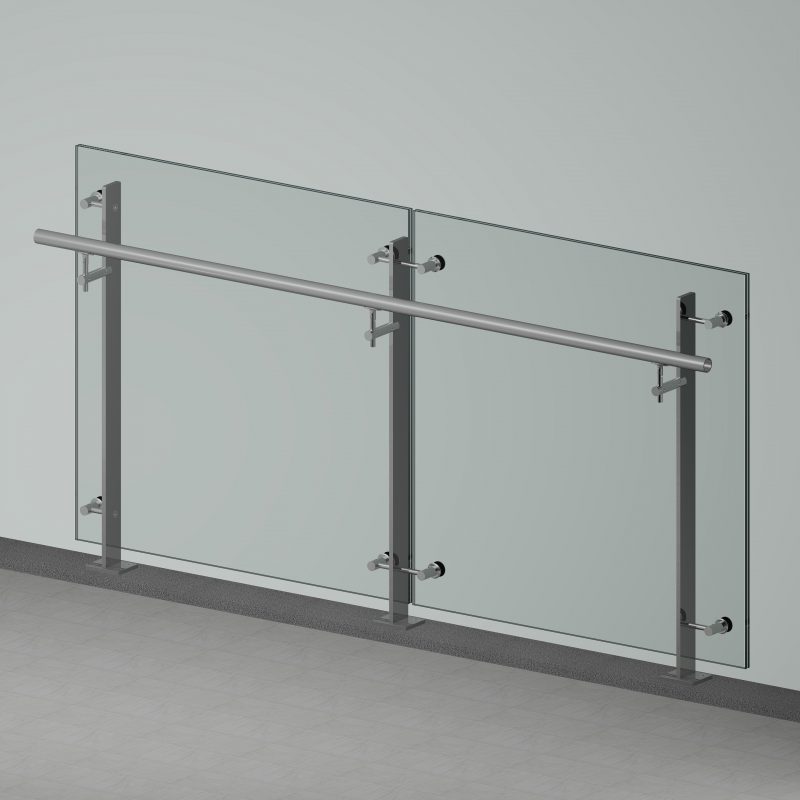 Glass Railing - Landmark Facade