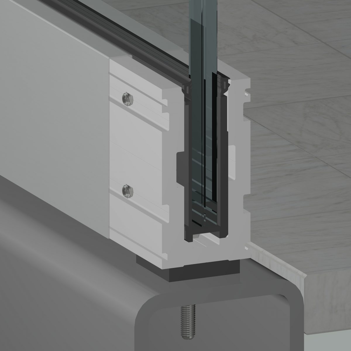 Glass Railing - Landmark Facade