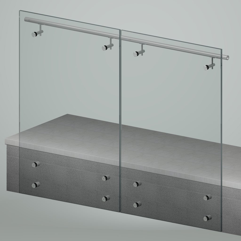 Glass Railing - Landmark Facade