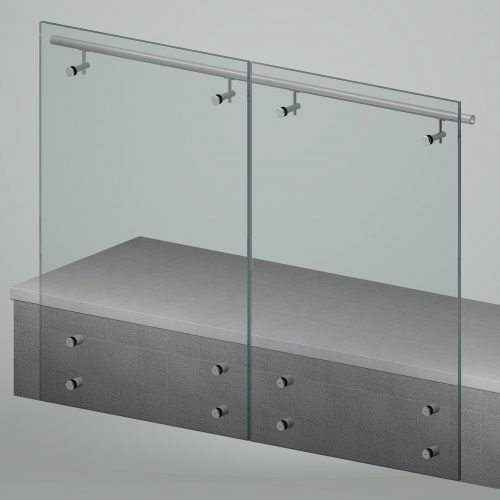 Glass Railing - Landmark Facade