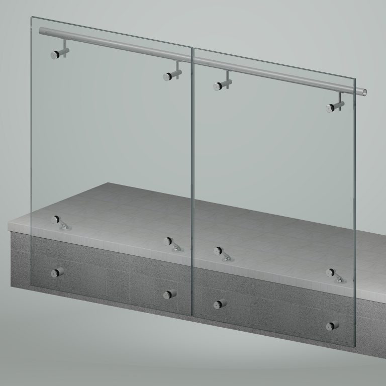 Glass Railing - Landmark Facade