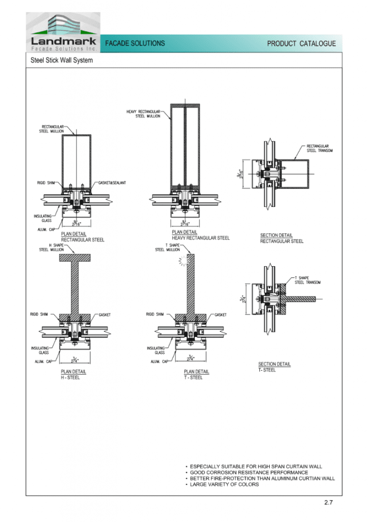 Steel Framed Wall System - Landmark Facade