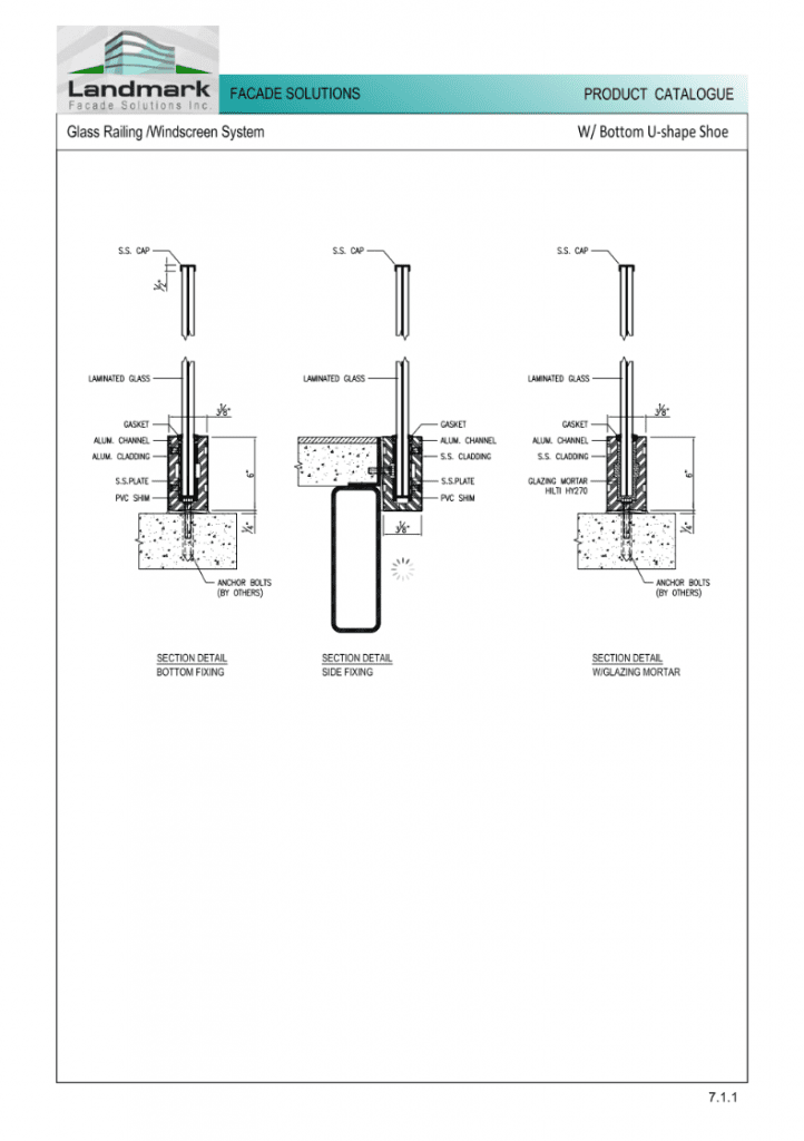Glass Railing - Landmark Facade
