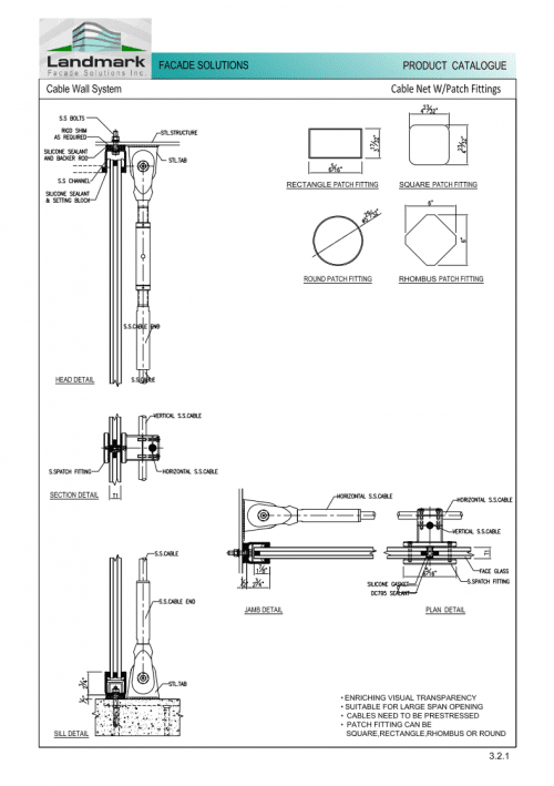 Cable Net System - Landmark Facade