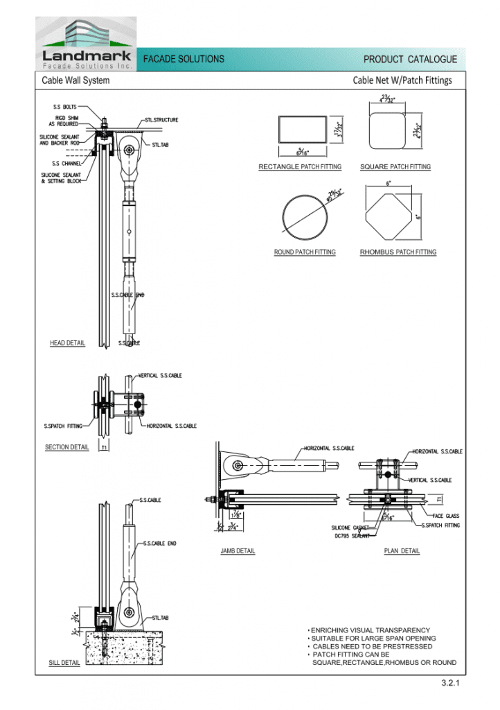 Cable Net System - Landmark Facade