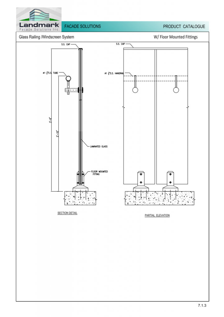 Glass Railing - Landmark Facade