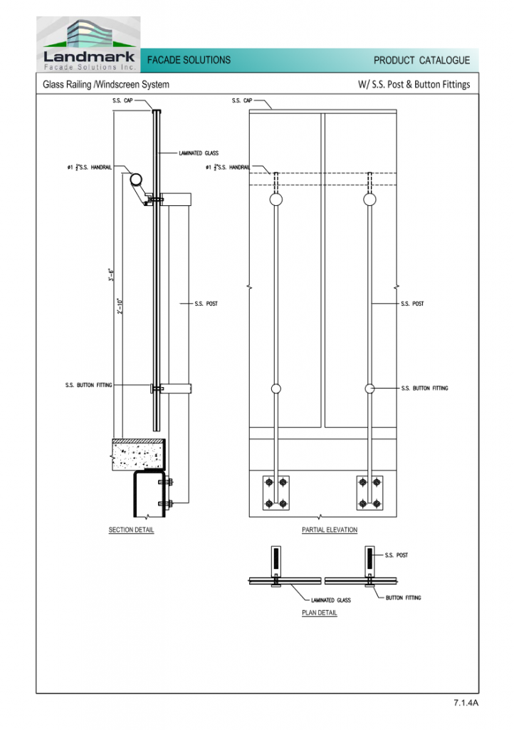 Glass Railing - Landmark Facade
