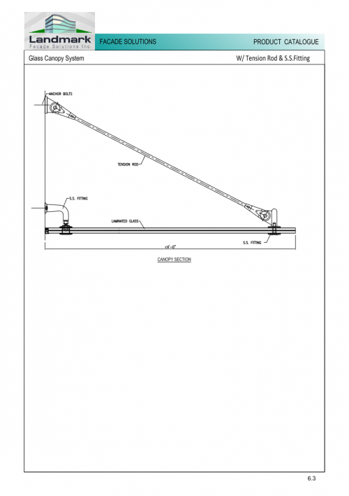 Tension Rod with Fittings - Landmark Facade